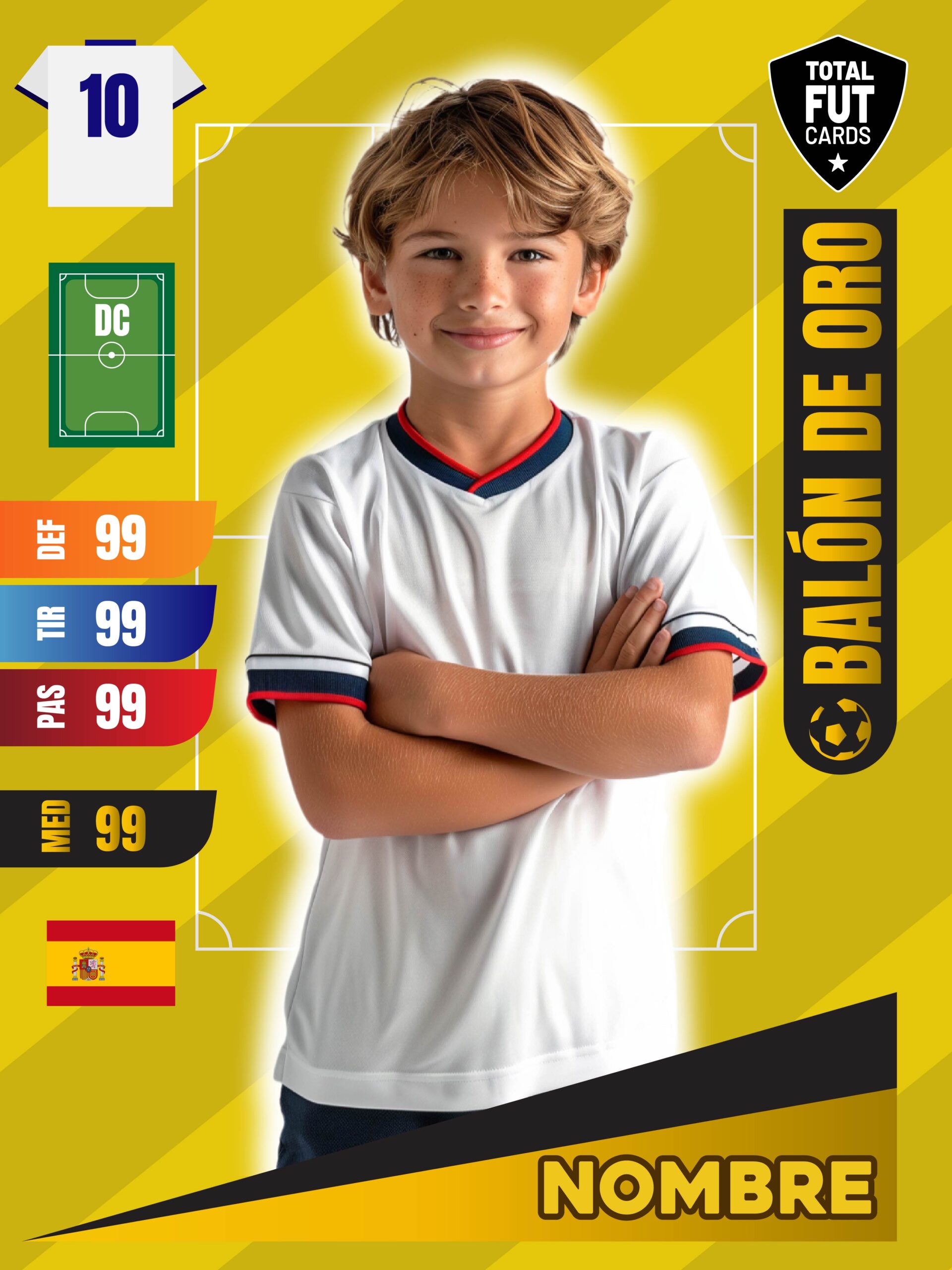 Cromo de fútbol personalizado - TotalFutbolCards